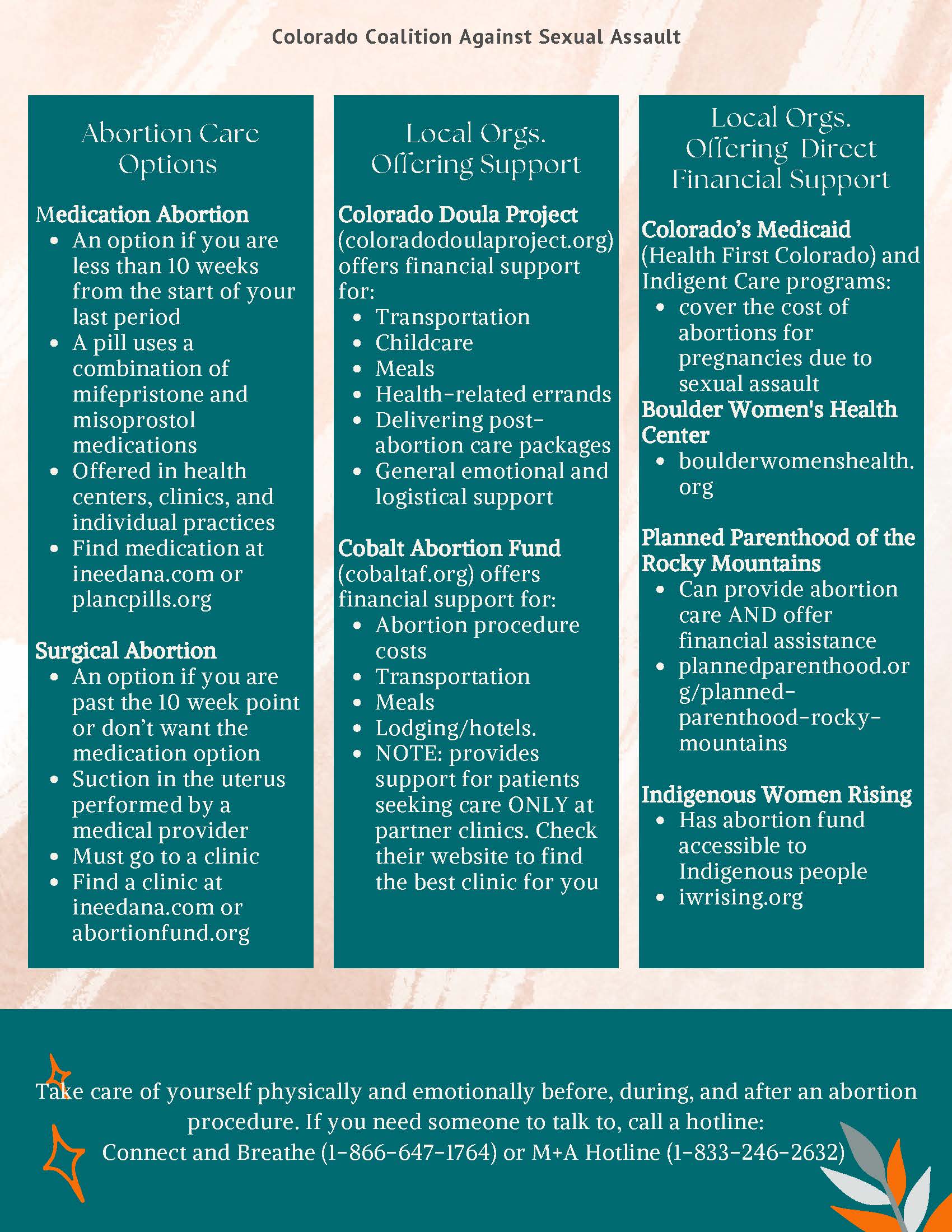 Abortion Resource - Colorado Coalition Against Sexual Assault